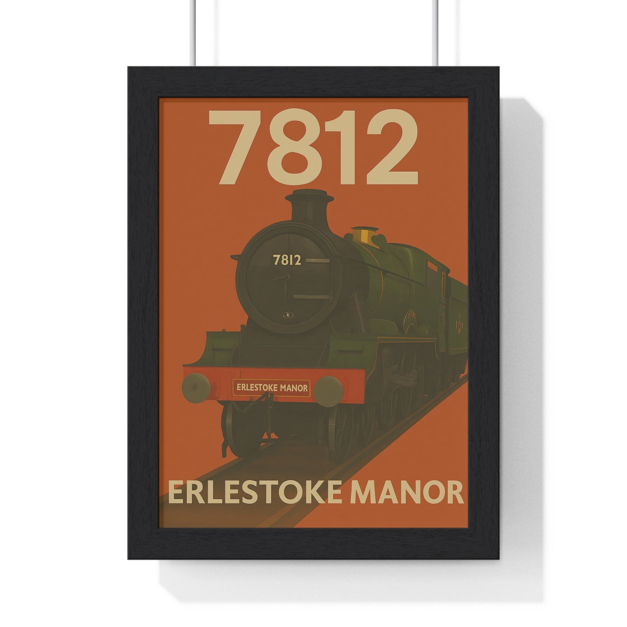 Erlestoke Manor 7812 Steam Train Poster – Classic British Rail Wall Ar ...